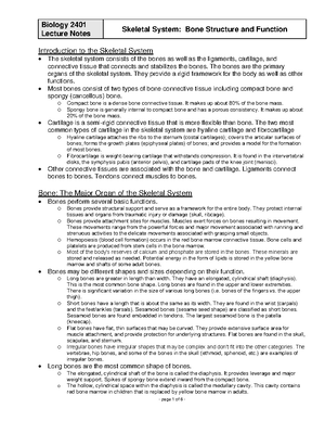 Muscle tissue - Lecture Notes Muscle Tissue Introduction to Skeletal ...