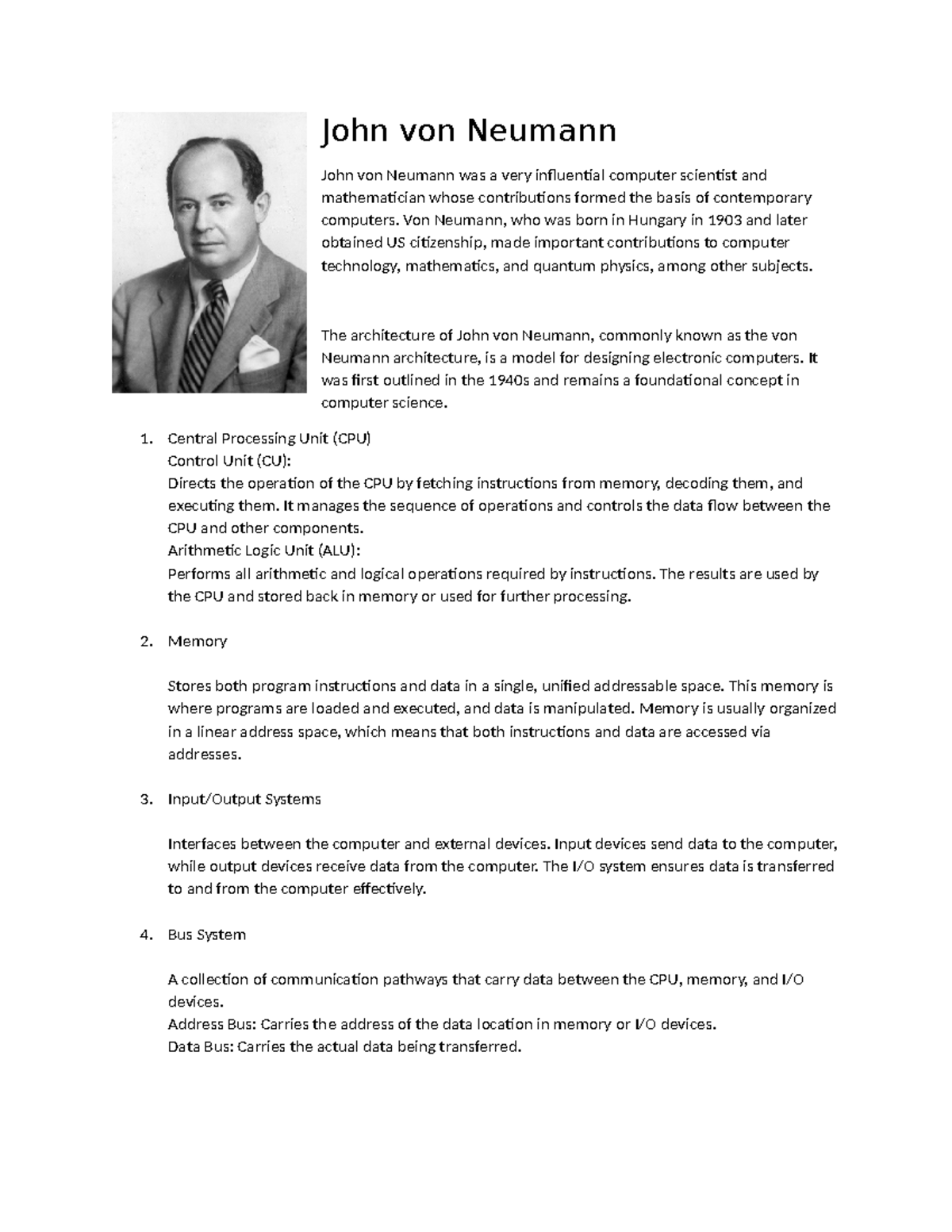 Asdasdasd - asdasd - John von Neumann John von Neumann was a very ...