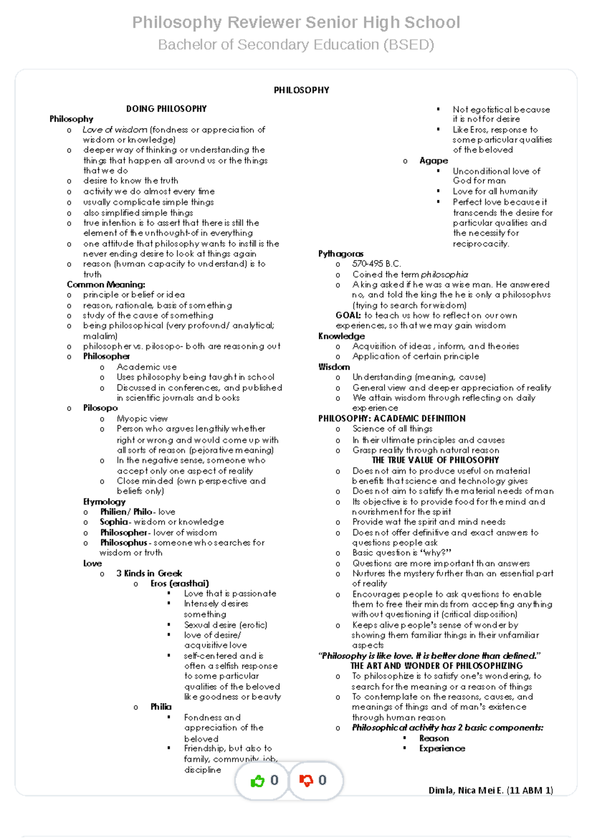 Philosophy-reviewer-senior-high-school - Philosophy Reviewer Senior ...