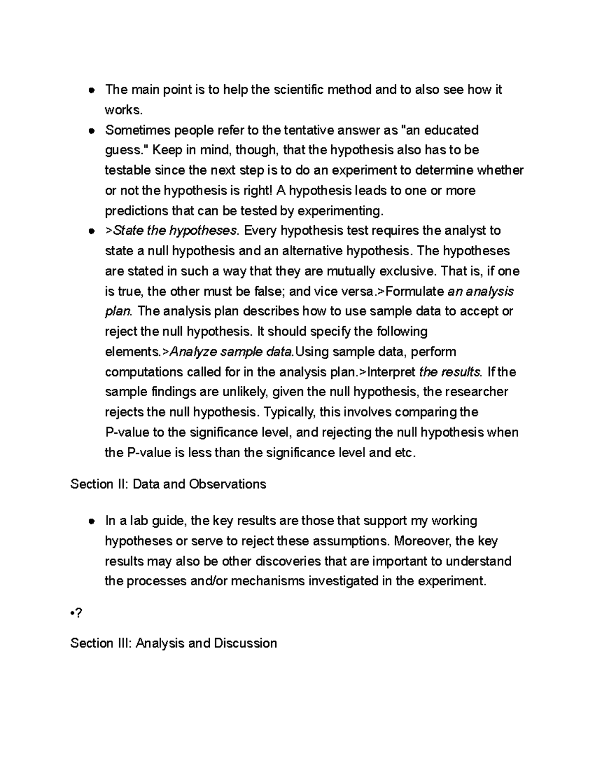 Science 20project - …>… - The main point is to help the scientific ...