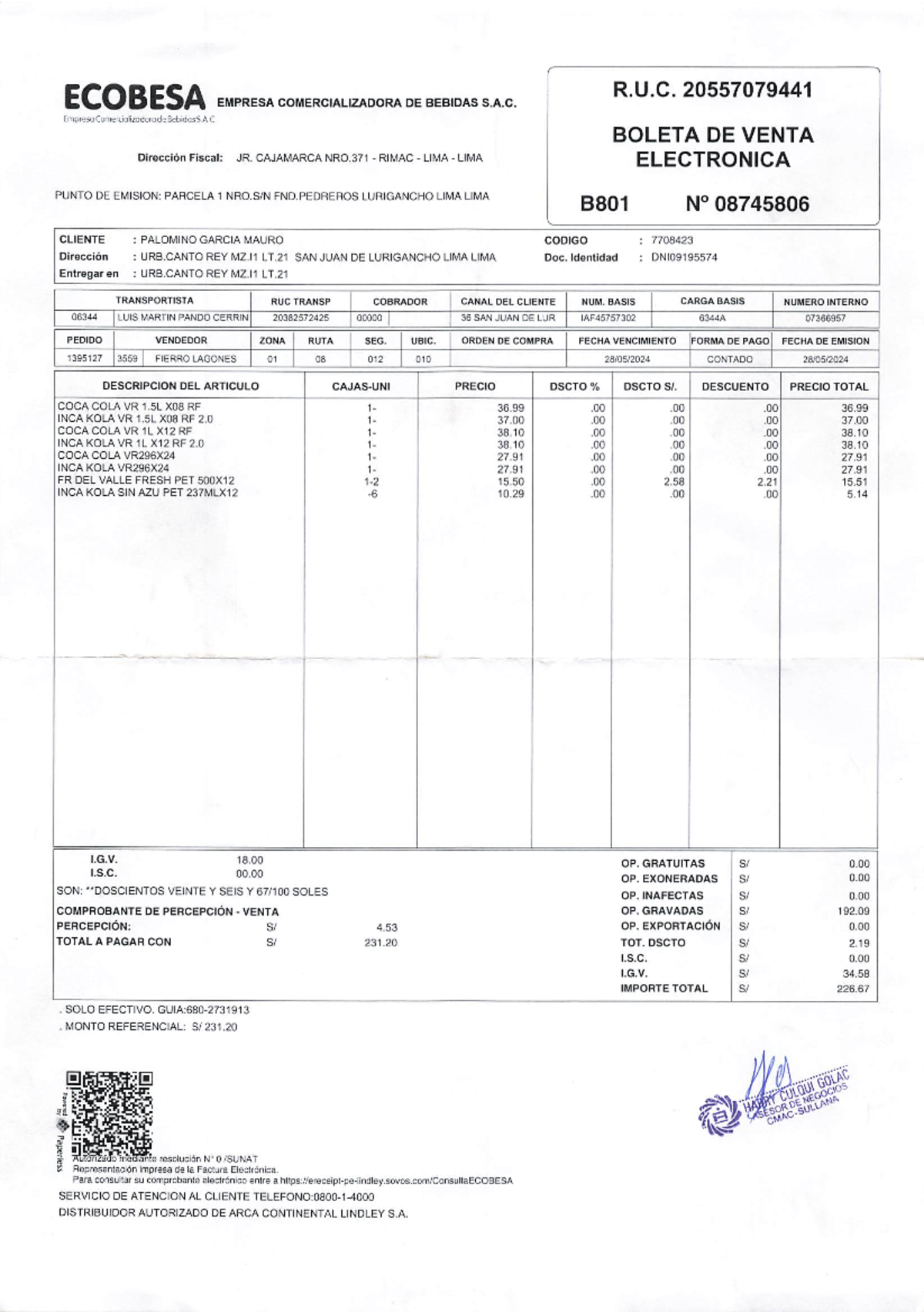 Boleta DE Compra - ASA - ciencias sociales - Studocu