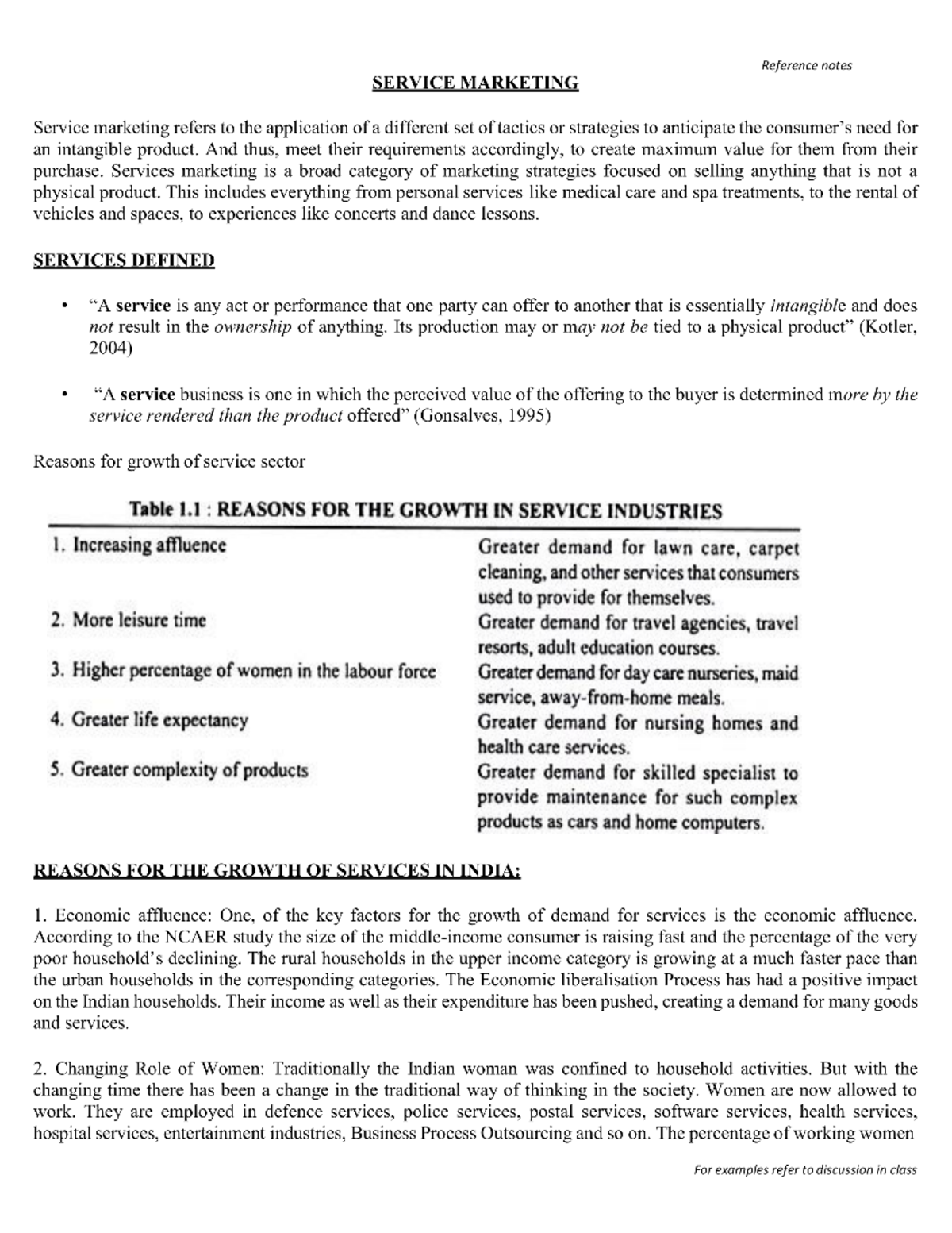 Module 8 Service Marketing - BCOM (Hons) - Studocu