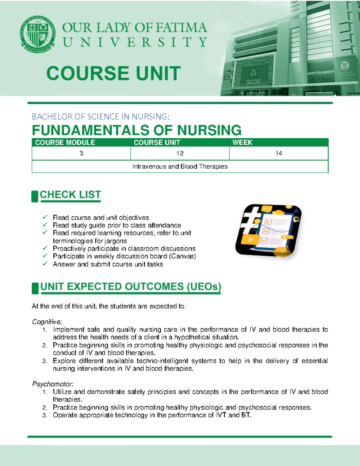 IV and Blood Therapy - BACHELOR OF SCIENCE IN NURSING: FUNDAMENTALS OF ...