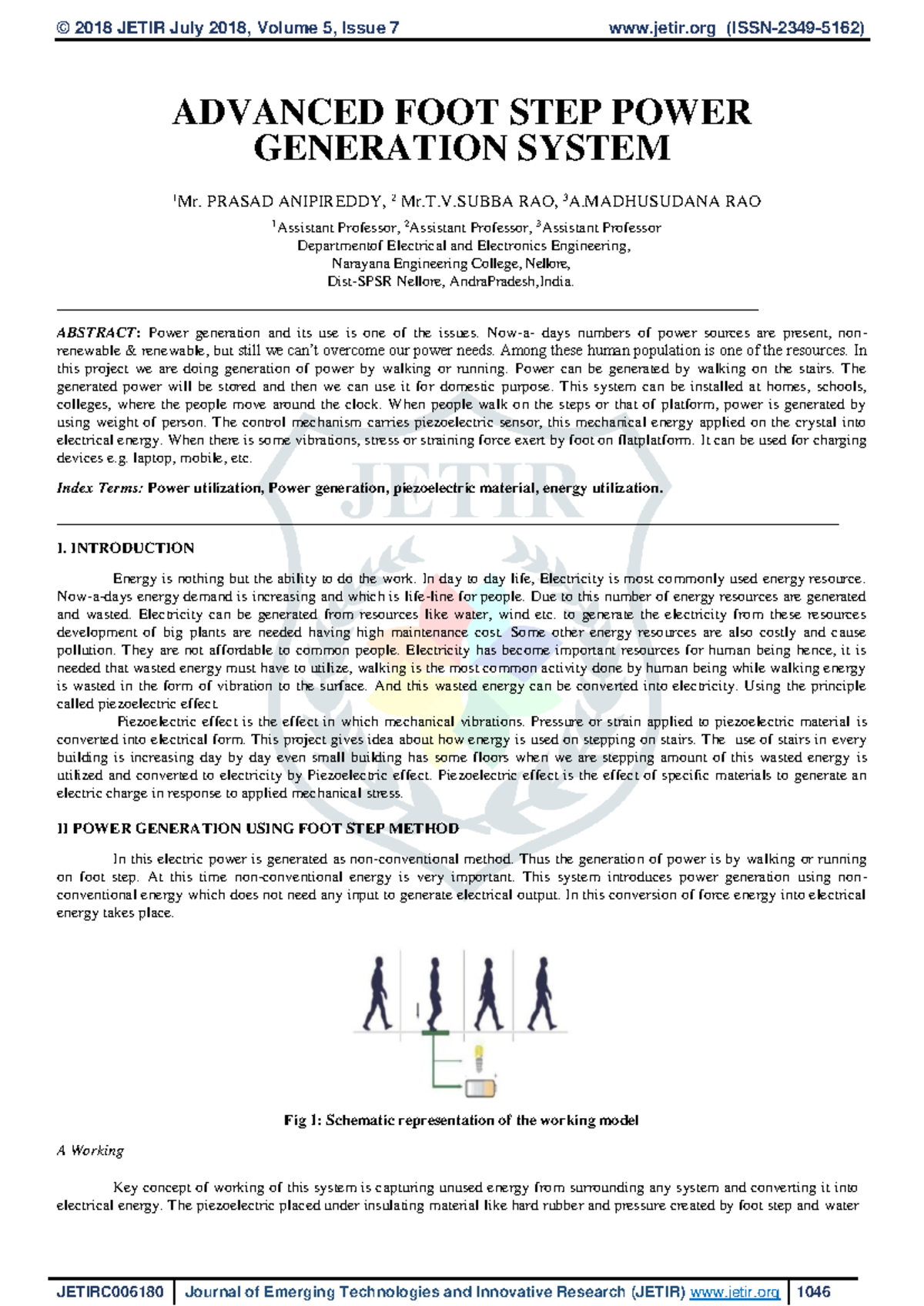 Jetirc 006180 - qwd afwa wf a - ADVANCED FOOT STEP POWER GENERATION ...