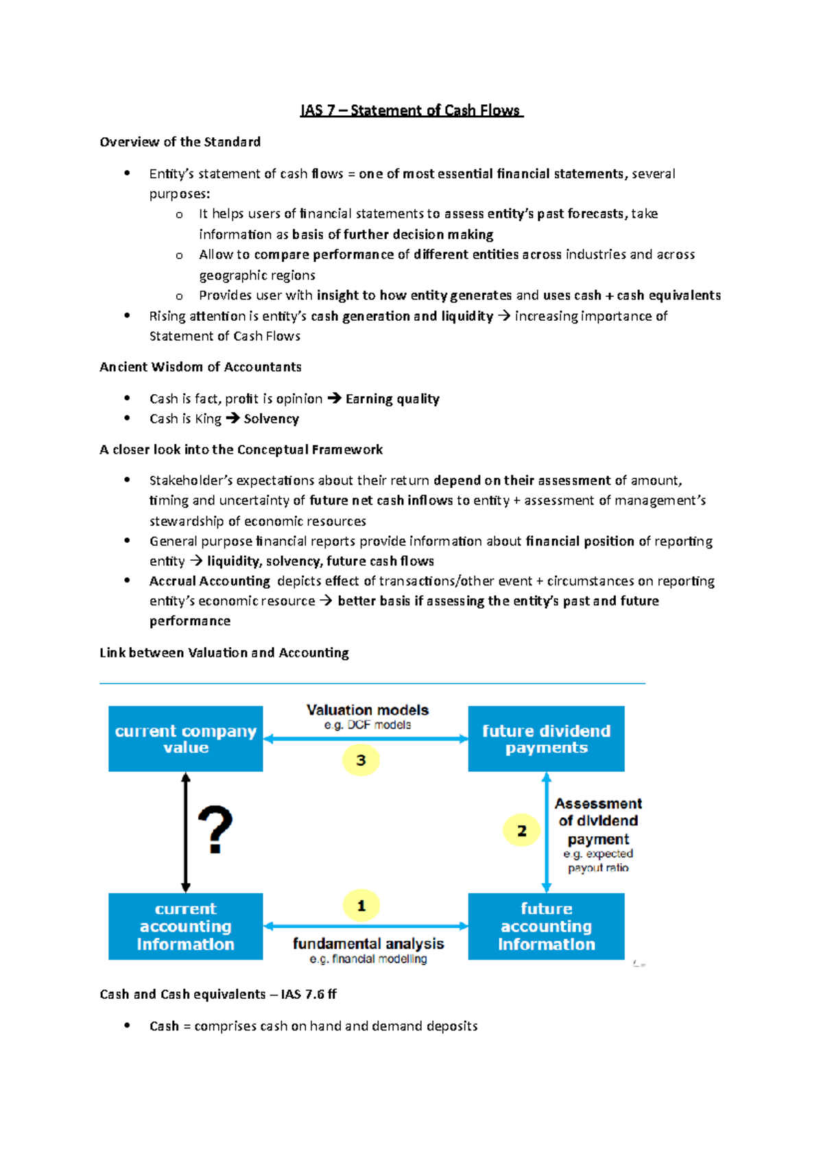 IAS 7 - Statement of Cash Flows - IAS 7 – Statement of Cash Flows ...