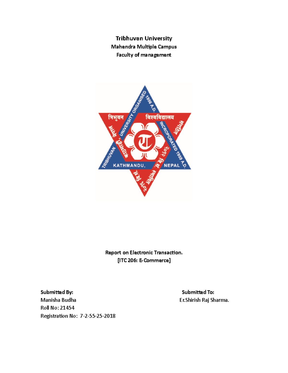 Chakra - tu summer project detail and report - Tribhuvan University ...