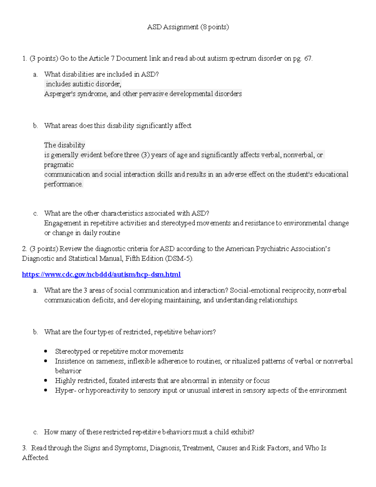 ASD complete - an assignment - ASD Assignment (8 points) (3 points) Go to the Article 7 Document ...