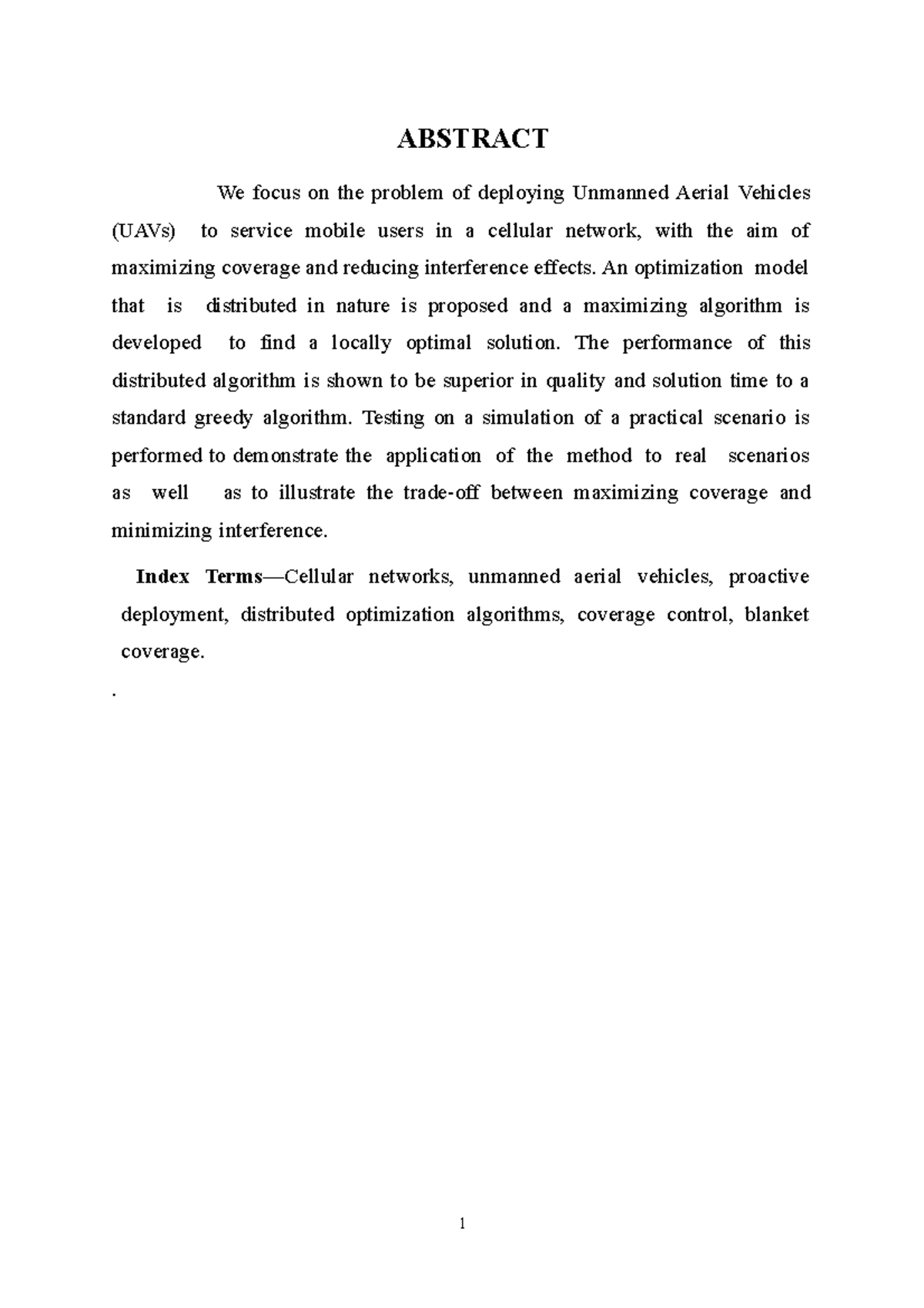 ANU - Lecture notes 1-10 - ABSTRACT We focus on the problem of ...
