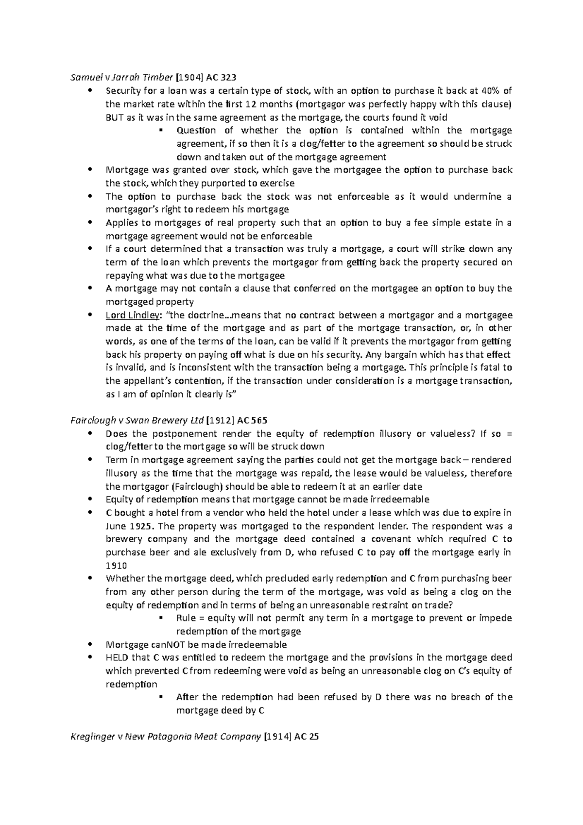 Mortgages Case Summaries Samuel V Jarrah Timber 1904 AC 323 mortgages-case-summaries-samuel-v-jarrah-timber-1904-ac-323