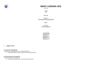 Perdev activity q2 w1 - Personal Development - Studocu