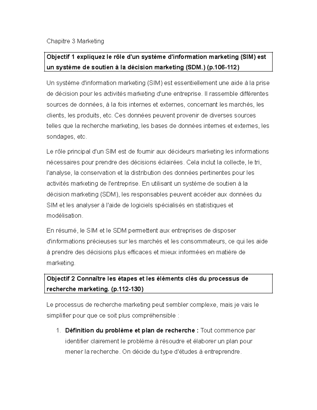 Chapitre 3 Marketing - Chapitre 3 Marketing Objectif 1 expliquez le ... Chapitre 3 Marketing - Chapitre 3 Marketing Objectif 1 expliquez le ...