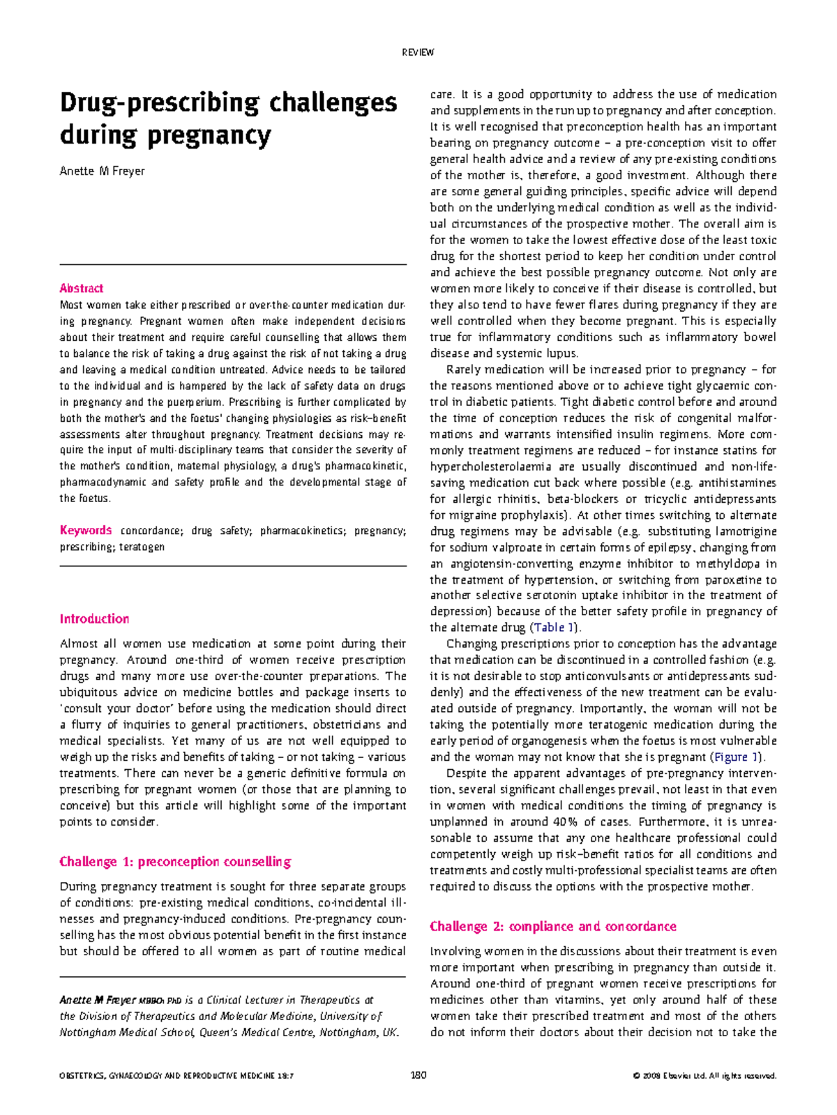 Drug-prescribing challenges - Drug-prescribing challenges during ...