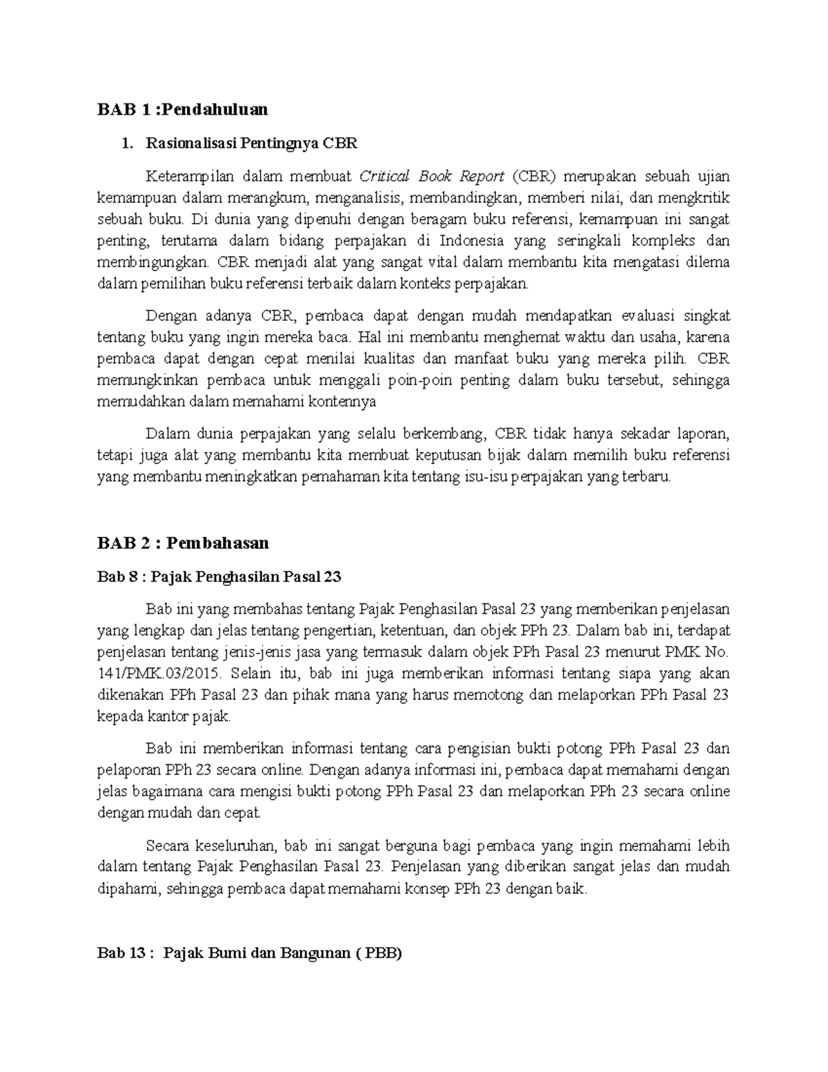 Bab 8, 13-15 - bagian sub bab - BAB 1 :Pendahuluan Rasionalisasi Pentingnya CBR Keterampilan ...