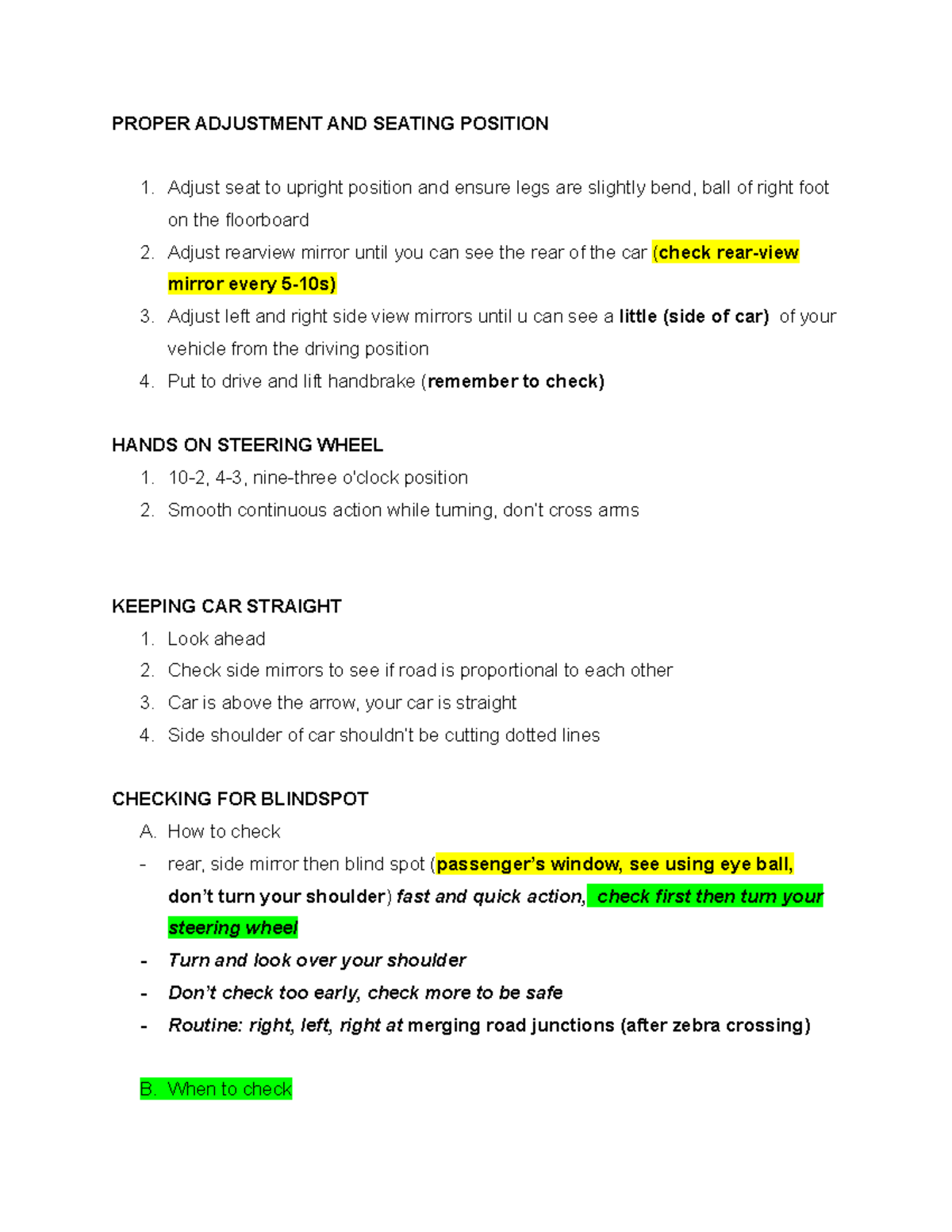 Driving tips-1 221106 205223 - PROPER ADJUSTMENT AND SEATING POSITION ...