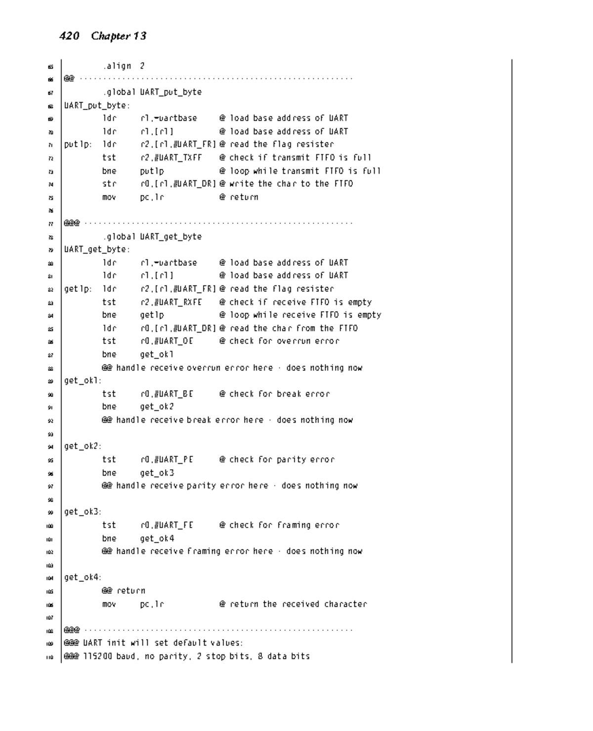 Modern Assembly Language Programming-101 - 420 Chapter 13 65 .align 2 66 @@ - 67 .global - Studocu