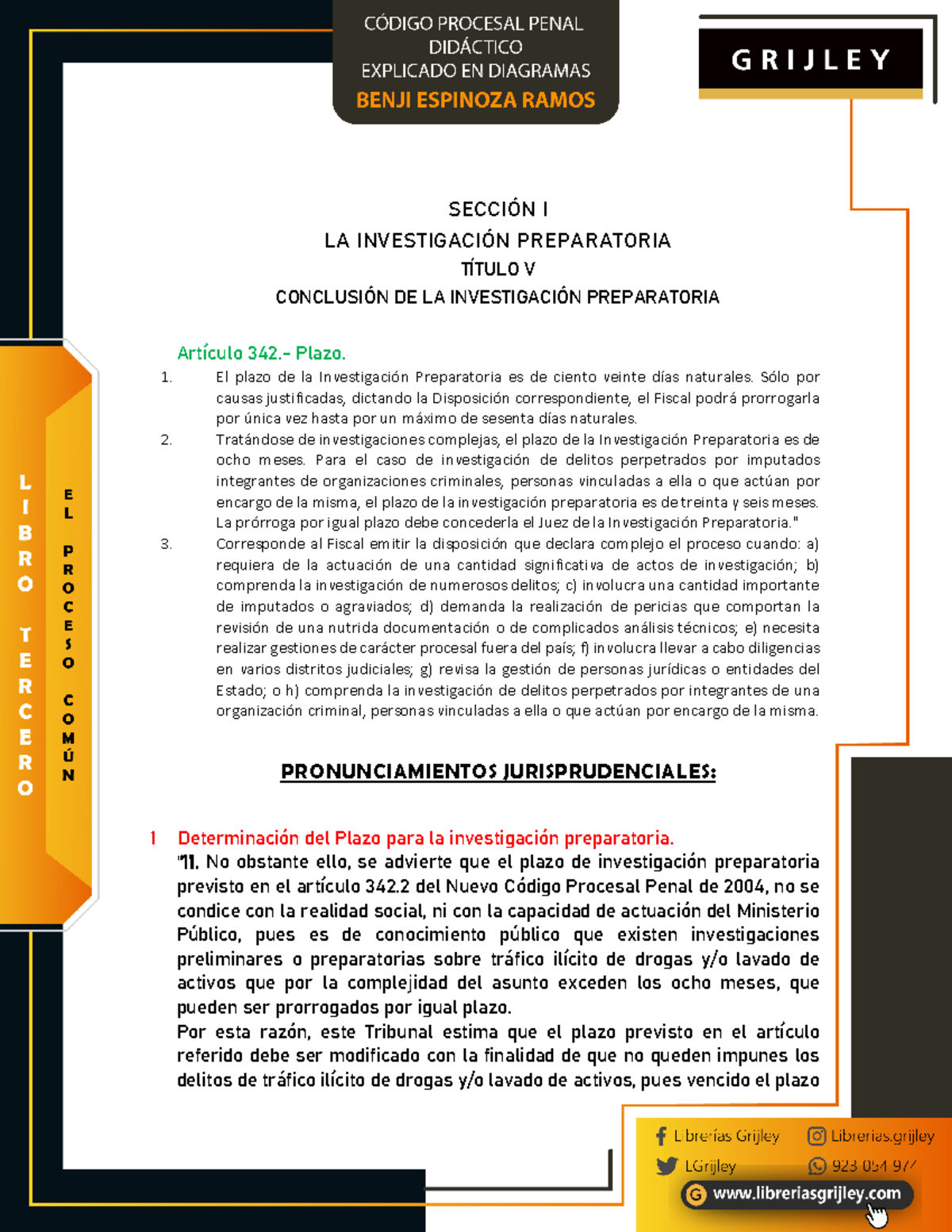 Código Procesal Penal Didáctico - El Proceso Común - Artículo 342 ...