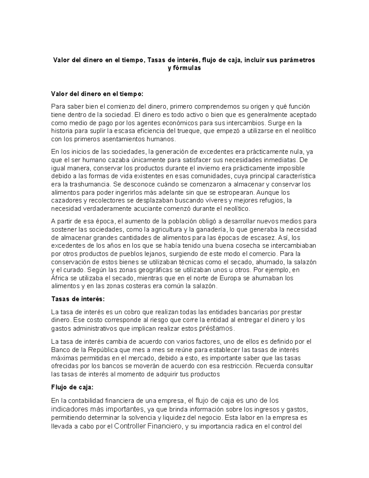 Tarea 2 Kevin Saldaña - cvxz - Valor del dinero en el tiempo, Tasas de ...
