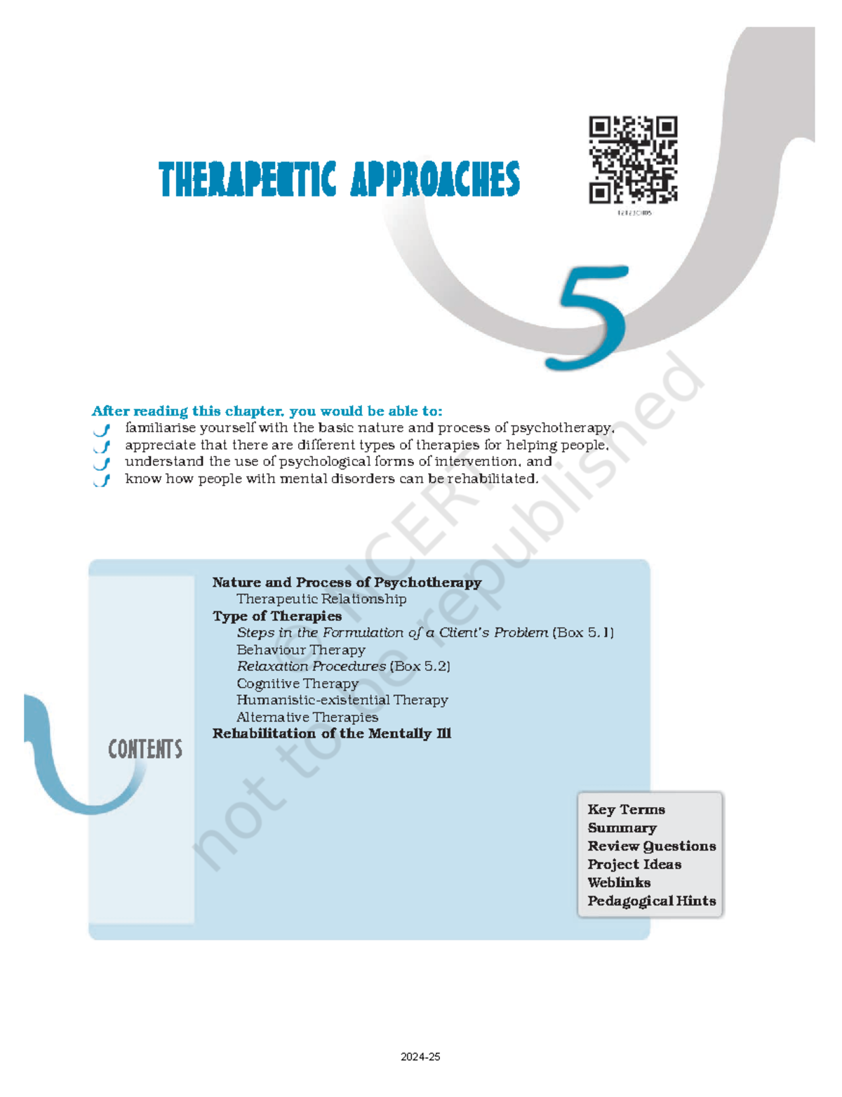 Therapeutic Psychology Notes - Chapter 5 • Therapeutic Approaches 89 ...