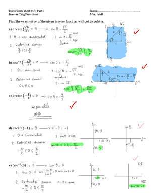 College Trigonometry Final EXAM Review Sheet - SUNY Orange Department ...