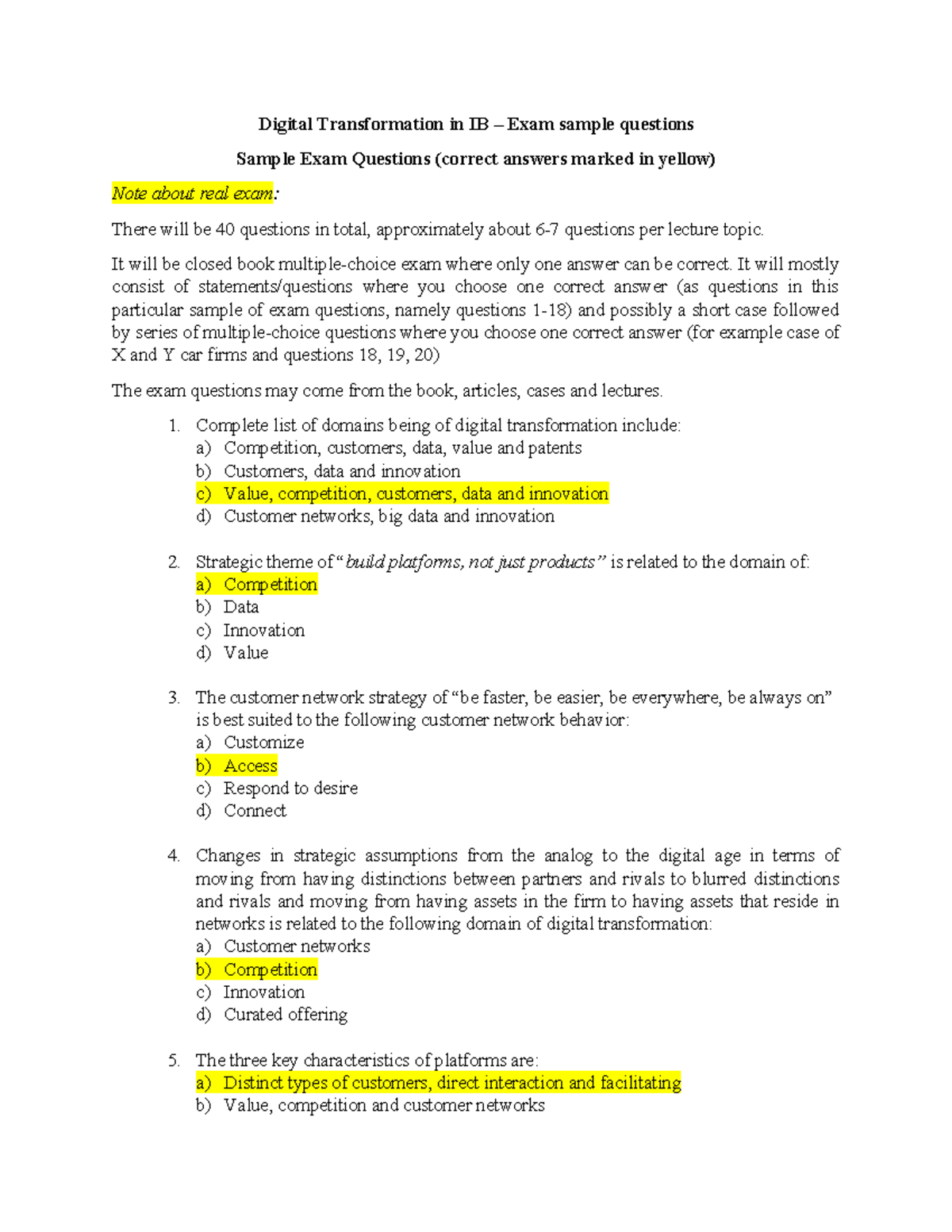 DT mock exam P1 - Mock exam - Digital Transformation in IB – Exam ...