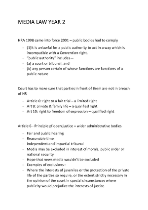 2021-2022 Media Law Tutorial 1 - CARDIFF UNIVERSITY SCHOOL OF LAW AND ...