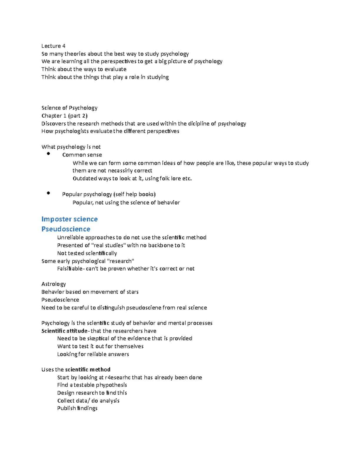 Lecture 4 Lecture 4 So Many Theories About The Best Way To Study