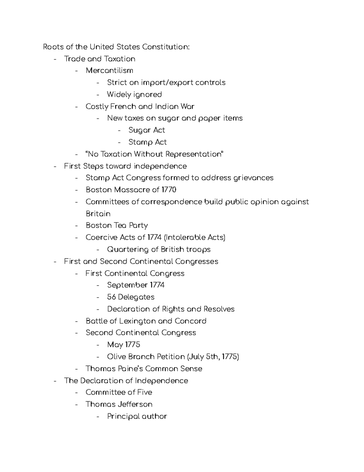 The Constitution of the American Government - Roots of the United ...