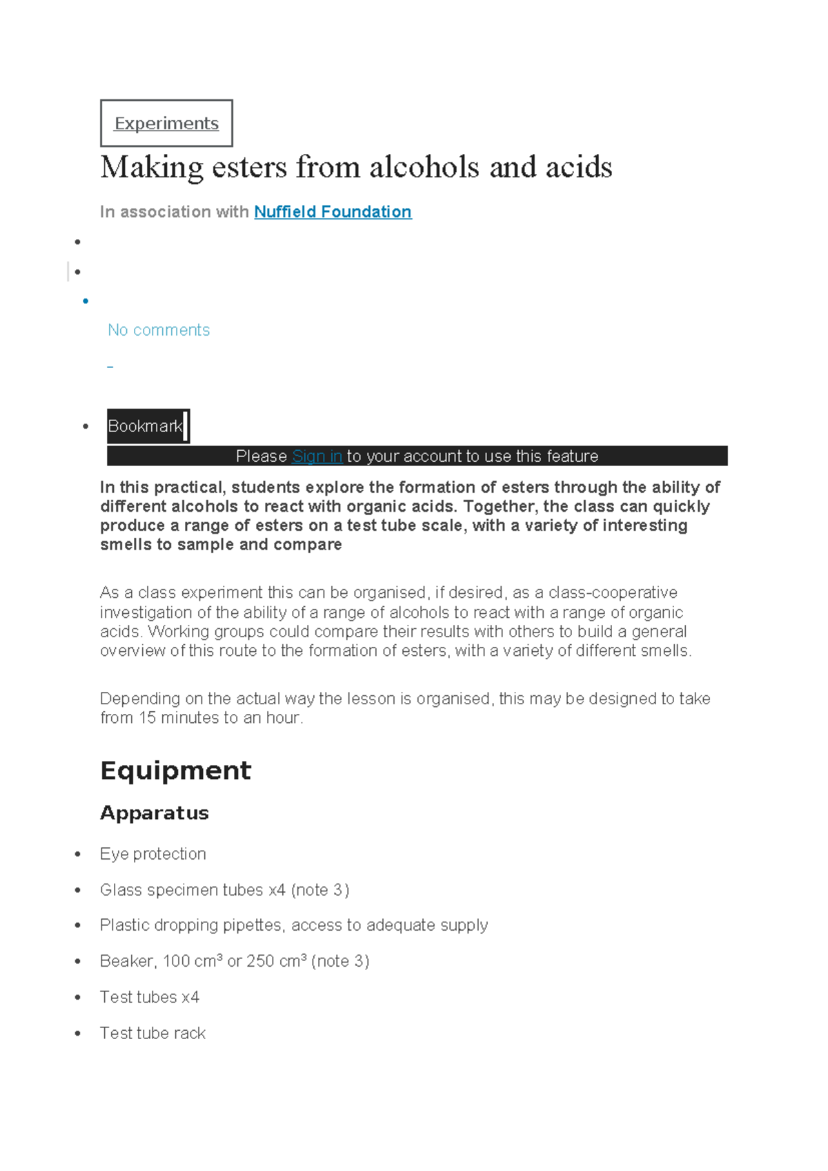 Introduction to Aquaponics Manual 1 - Experiments Making esters from ...