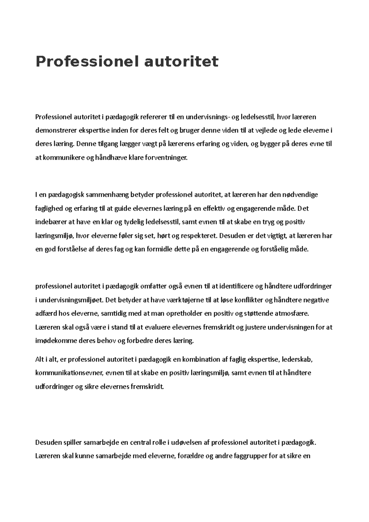 Professionel autoritet - Professionel autoritet Professionel autoritet ...