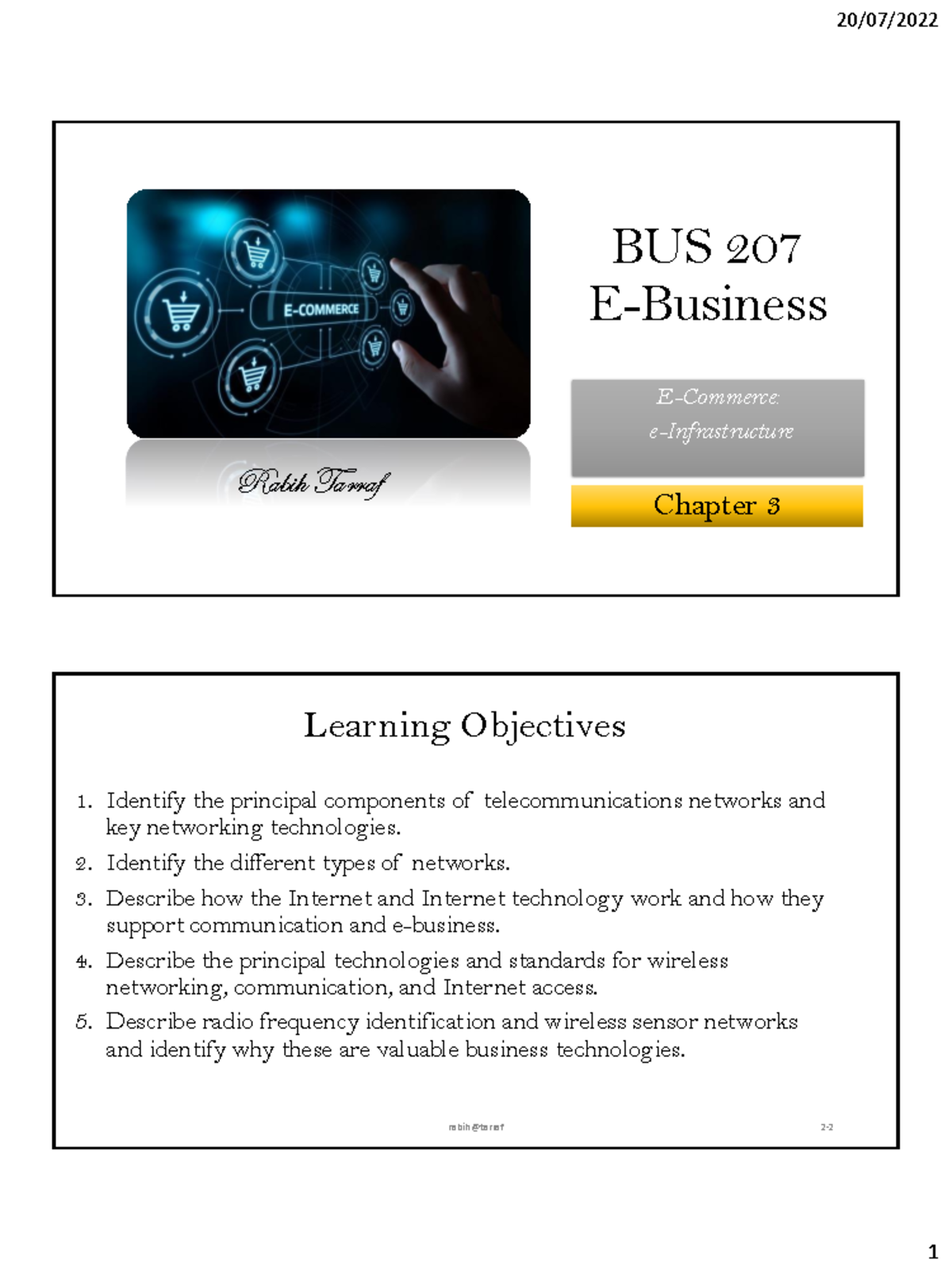 BUS 207- E-Business - Laudon - RT 2022 - CH 03 ...