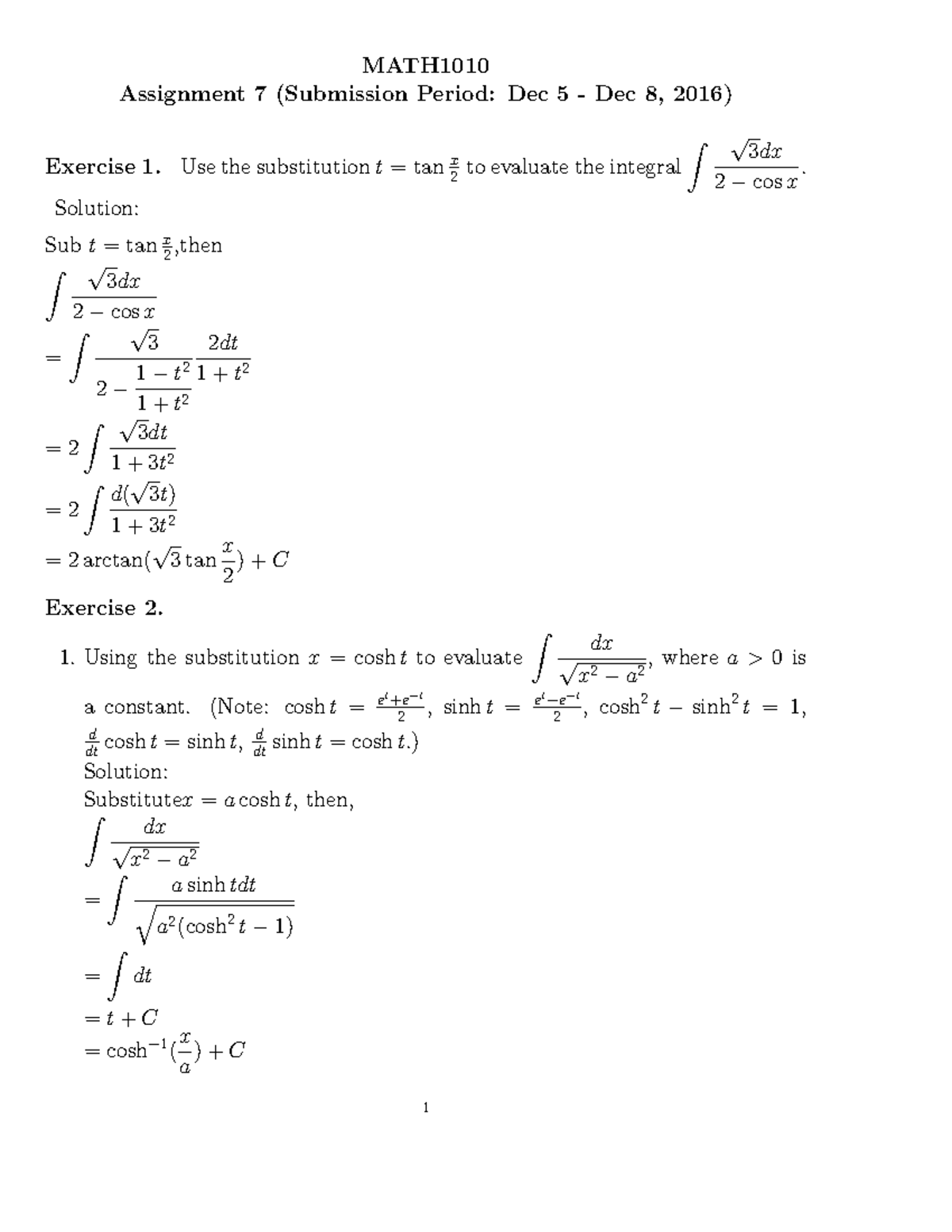 Assignment 7 solution updated - MATH Assignment 7 (Submission Period ...