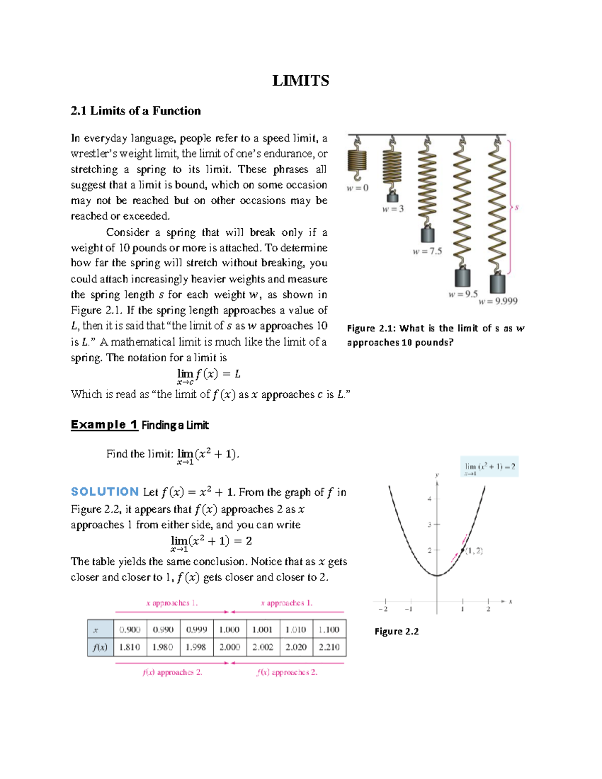 Limits - These phrases all suggest that a limit is bound, which on some ...