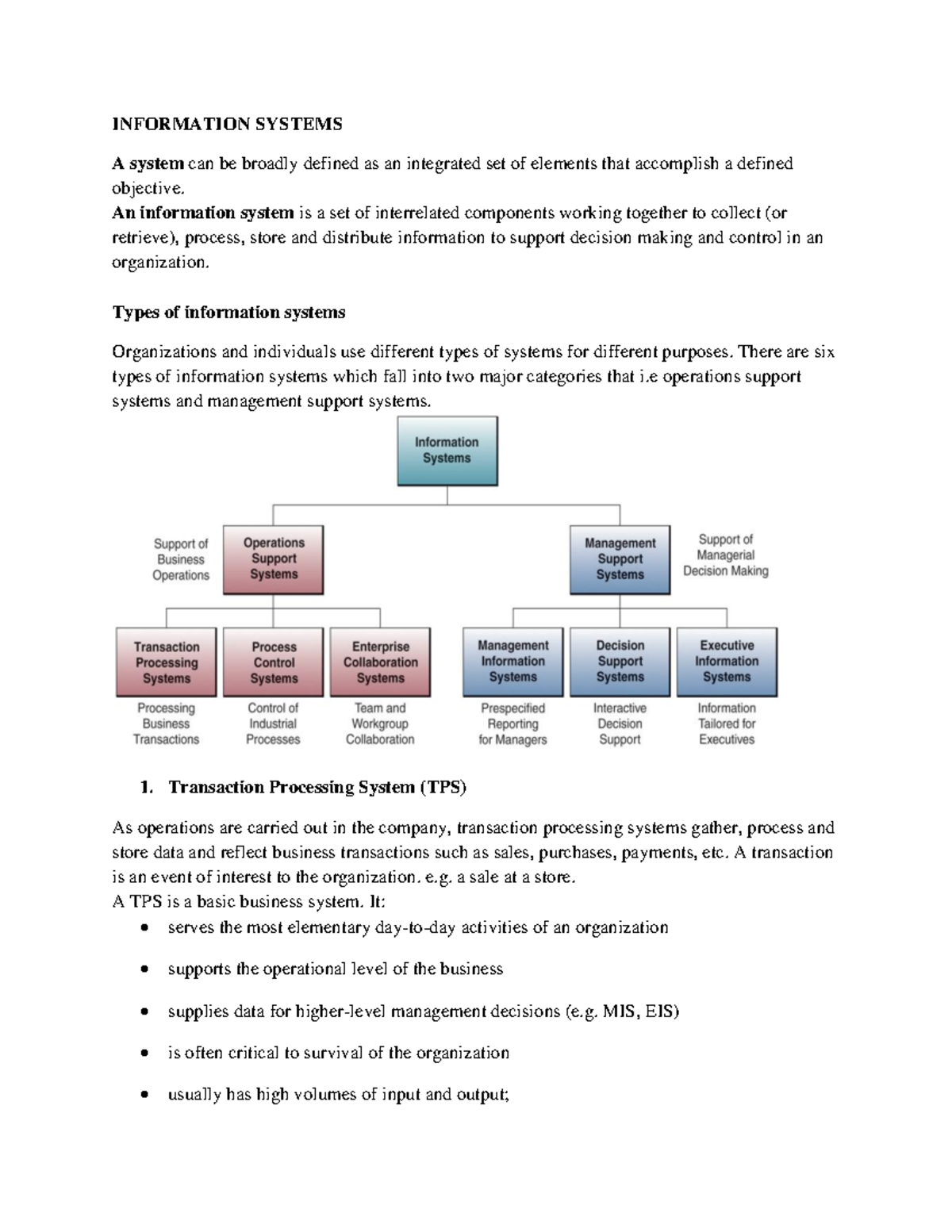 Information Systems This Are The Lecture Notes Information Systems