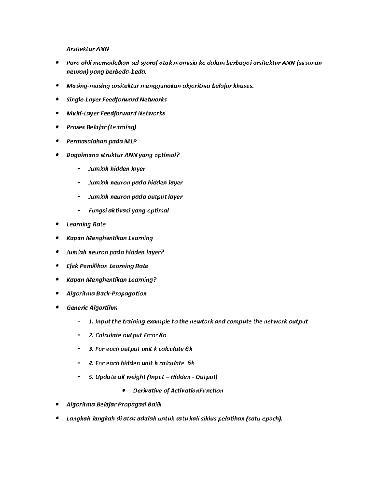 Artificial Intelligence 20 - Arsitektur ANN Para ahli memodelkan sel ...
