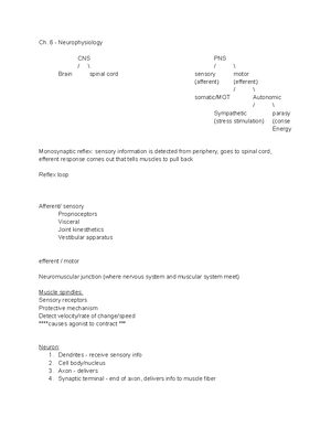 Applied Kine ch. 1 2 - Notes for test #1 - Ch. 1 Terminology ...