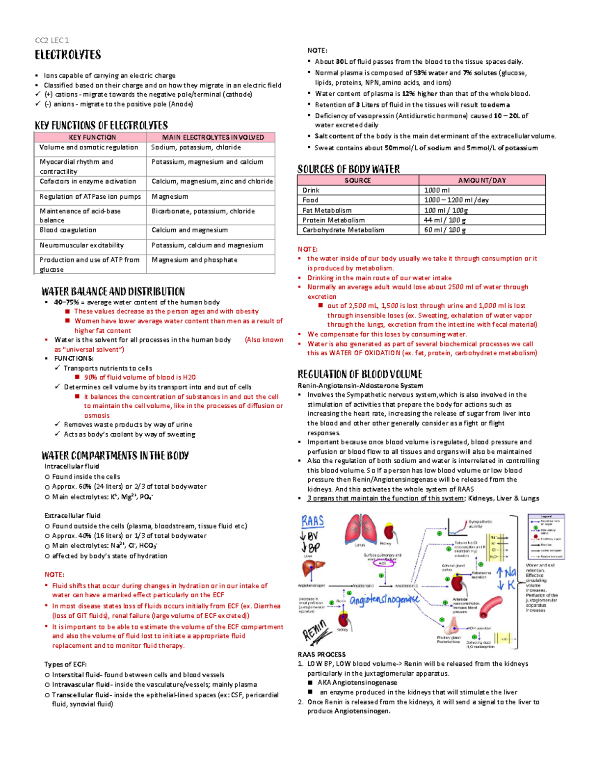 1. Electrolytes hmg - ELECTROLYTES Ions capable of carrying an electric ...