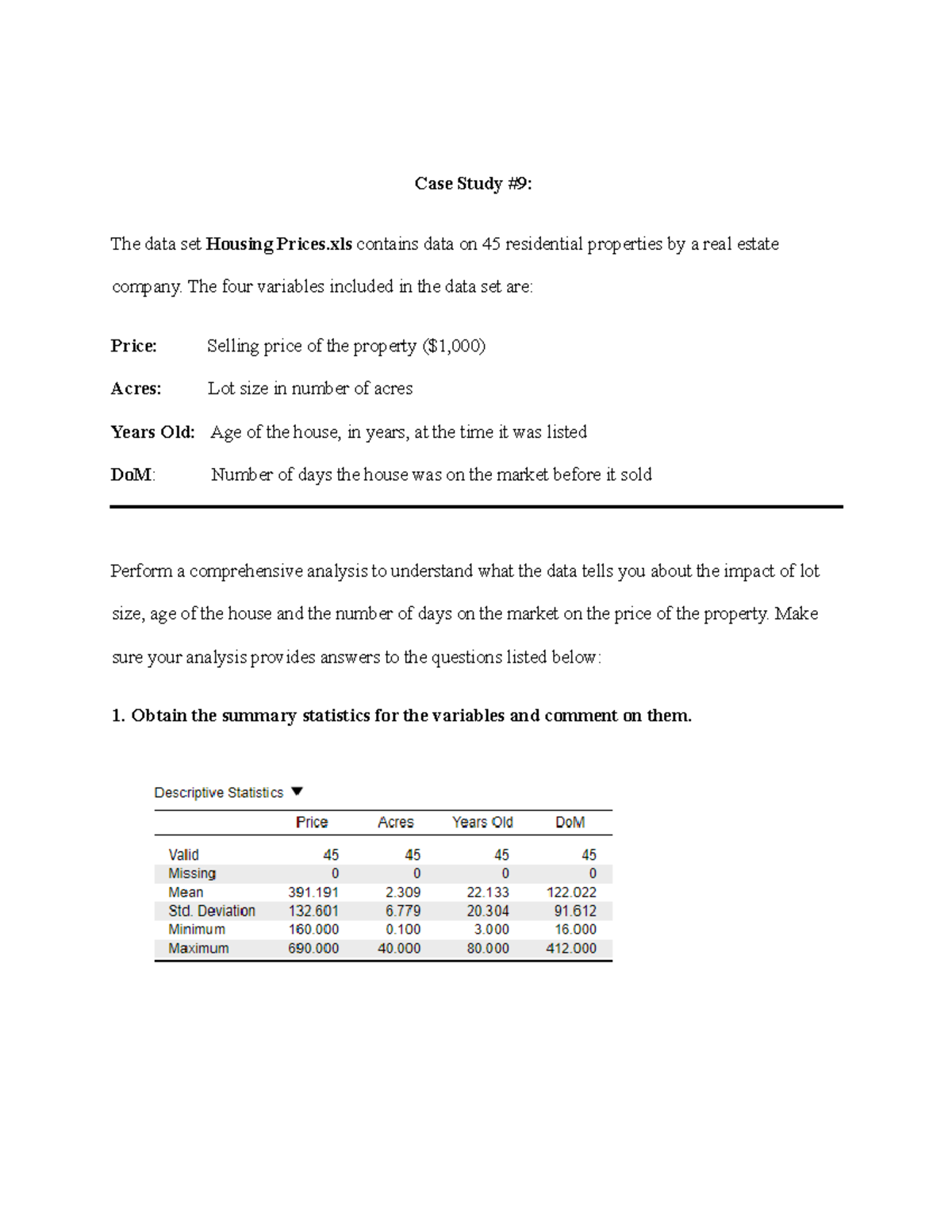 551248 Case Study 9 - Revision material with sufficient information for ...