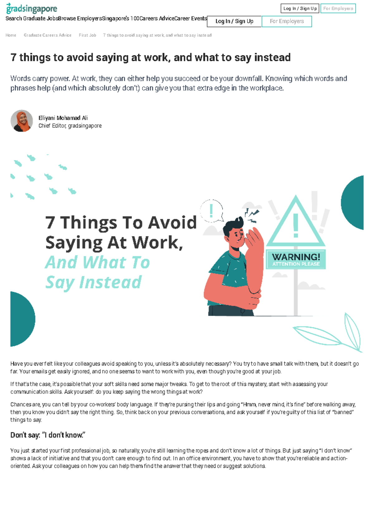 7 things to avoid saying at work, and what to say instead ...
