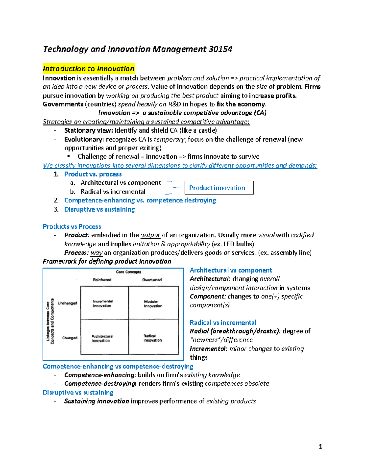 Tech Inn - 30154 - Technology and Innovation Management 30154 ...