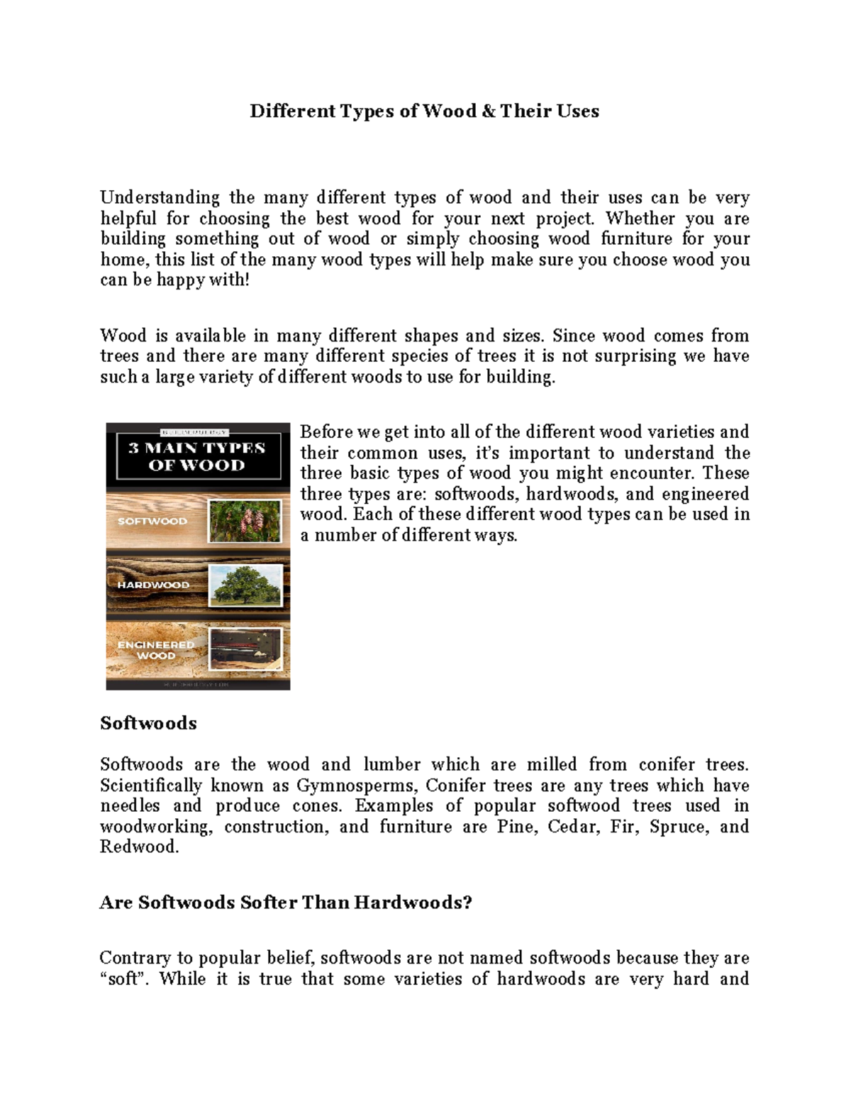 4TH- Indigenous - Different Types of Wood & Their Uses Understanding ...