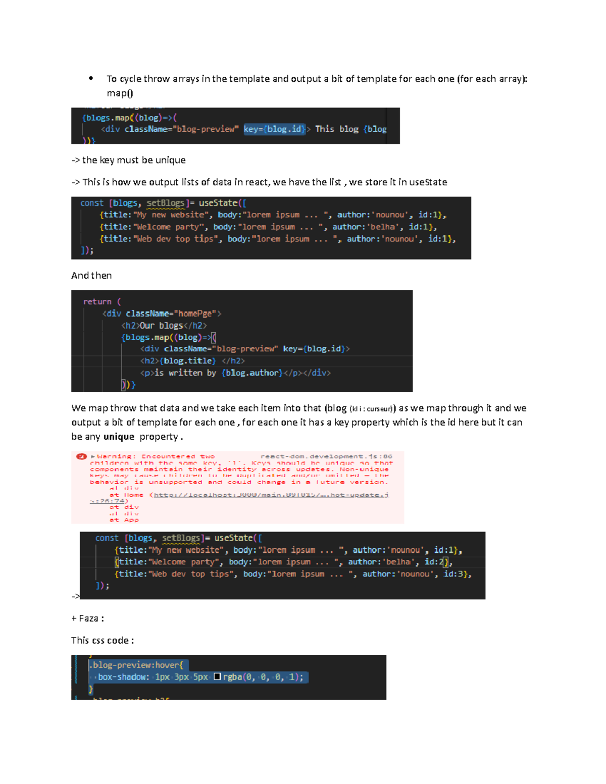 15 02 - To cycle throw arrays in the template and output a bit of template for each one (for ...