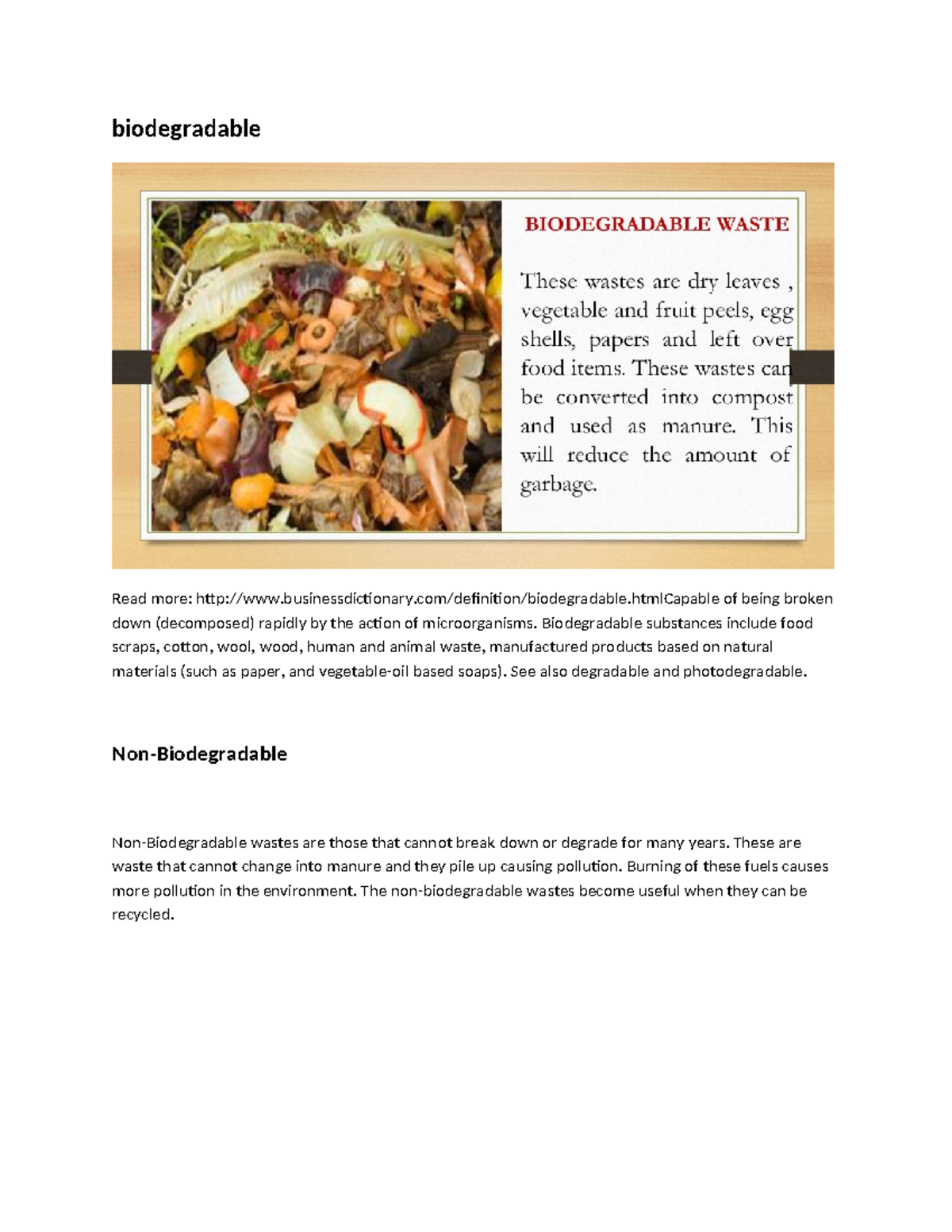 Biodegradable - Science - biodegradable Read more: - Studocu