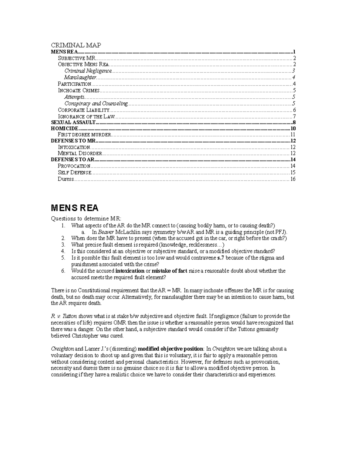 Criminal MAP final - CRIMINAL MAP MENS - Studocu