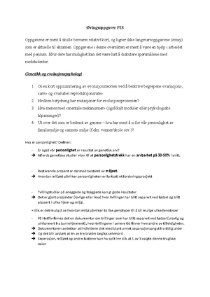 Fem faktor modellen - Notater - Fem faktorer modellen Femfaktormodellen ...