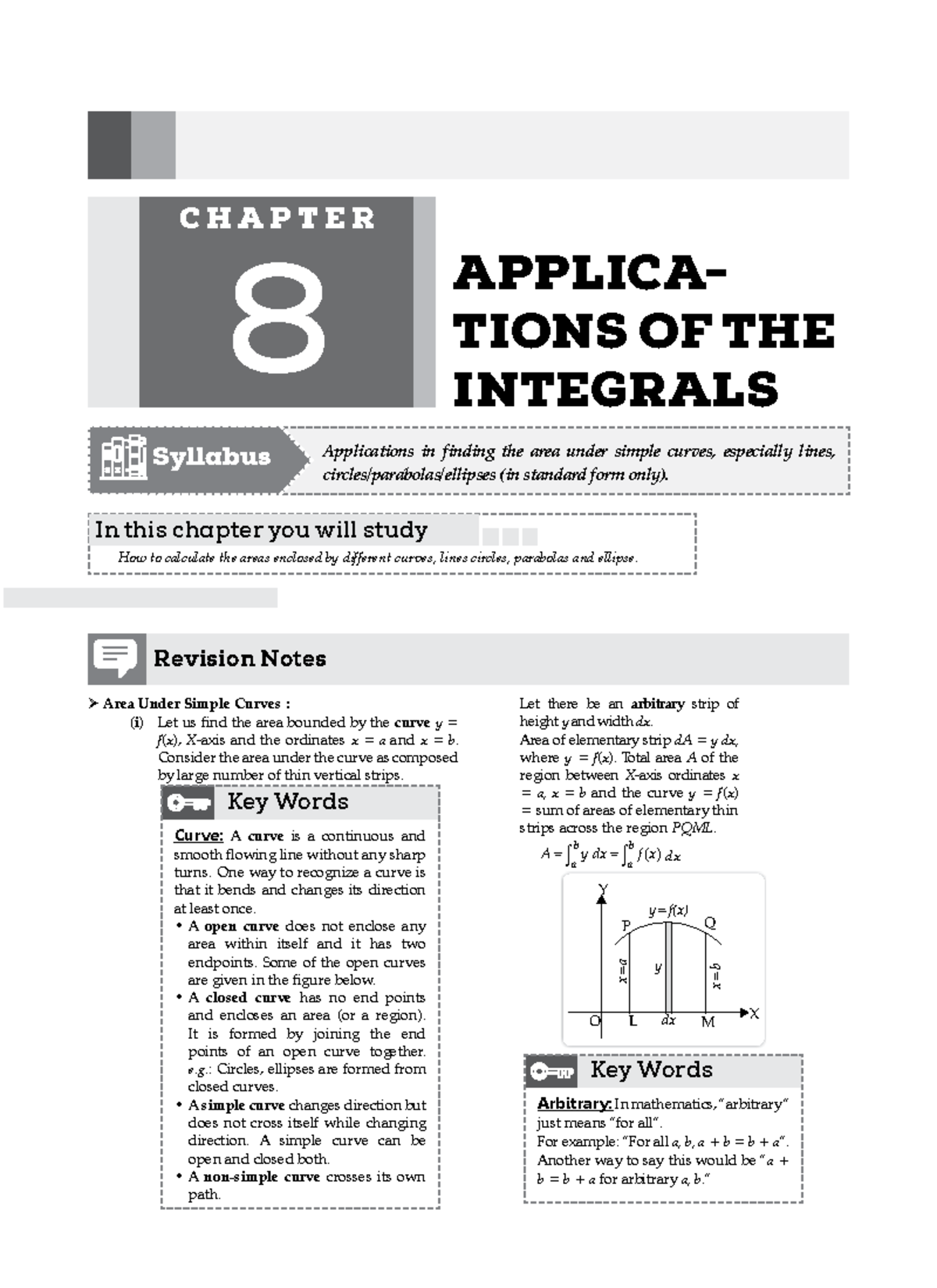 8. Applications of The Integrals - ApplicA- tions of the integrAls ...