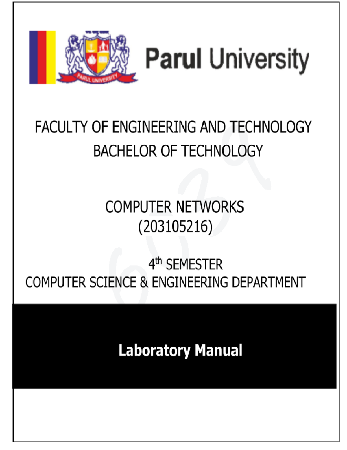 Mayur CN lab Manual - CN LM - ####### TECHNOLOGY,CN(203105216),B ####### ERP:- COMPUTER NETWORKS ...