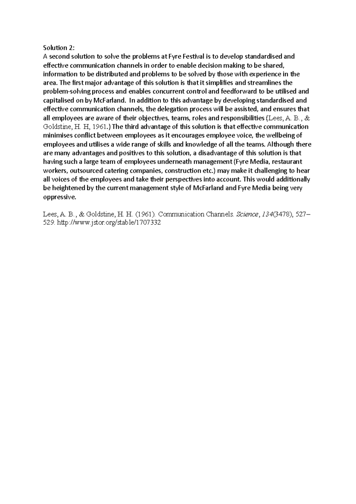 Solution 2 - FINANCE EXAM NOTES YOU FROM LAST YEAR FIRST YEAR SUBJECT ...