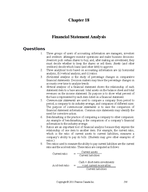 Chapter 17A Answers - Chapter 17 The Cash Flow Statement Questions: The ...