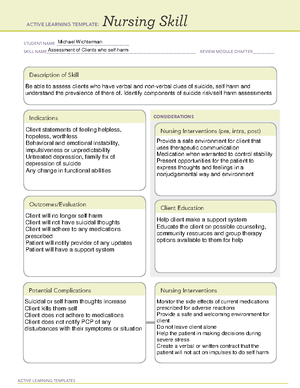 Medication Lorazepam ATI Template - ACTIVE LEARNING TEMPLATES ...