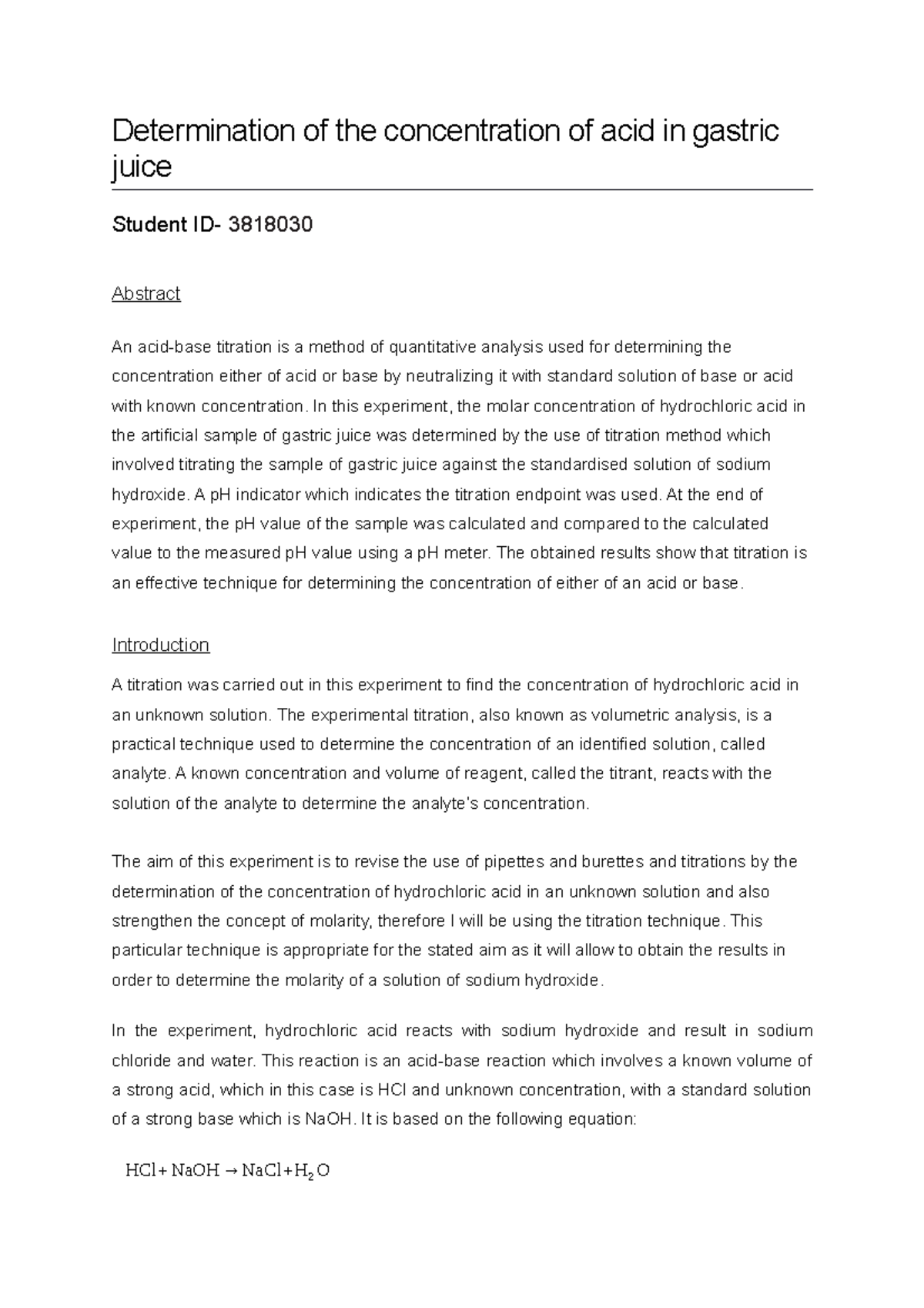 Determination Of The Concentration Of Acid In Gastric Juice determination-of-the-concentration-of-acid-in-gastric-juice